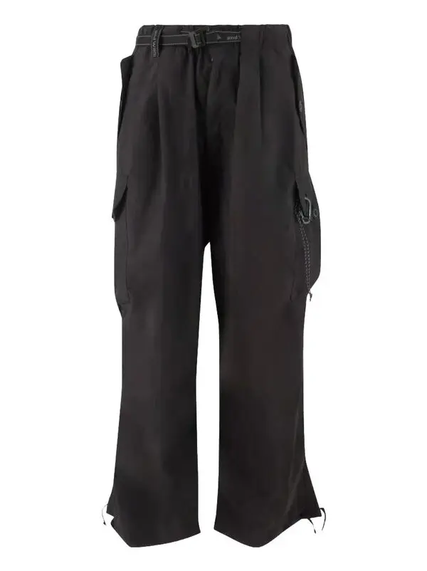 AND WANDER Cargo Trousers - Black
