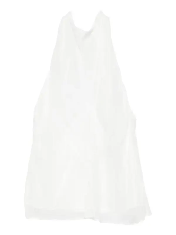 Raquel Diniz Halter Sleeveless Top - White