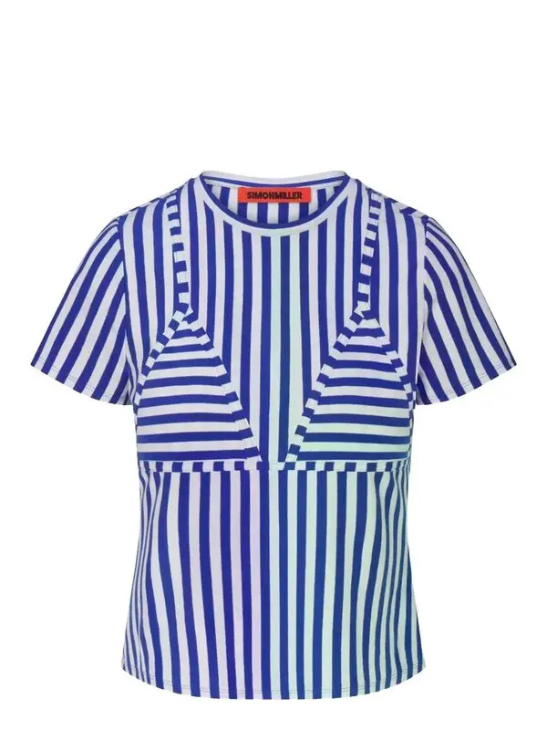 SIMONMILLER Striped T-shirt - Blue