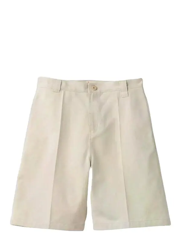 COOR Belt-loop Buttoned Shorts - Neutrals