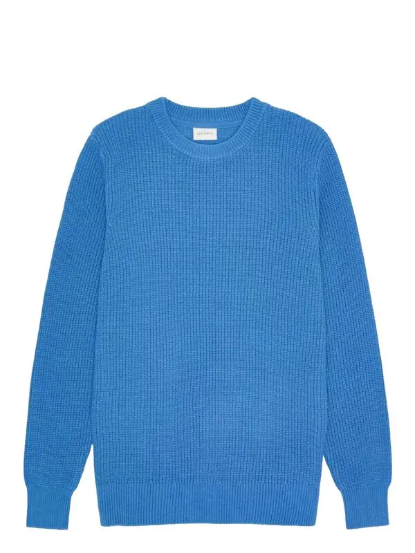 LES DEUX Gary Ribbed Sweater - Blue