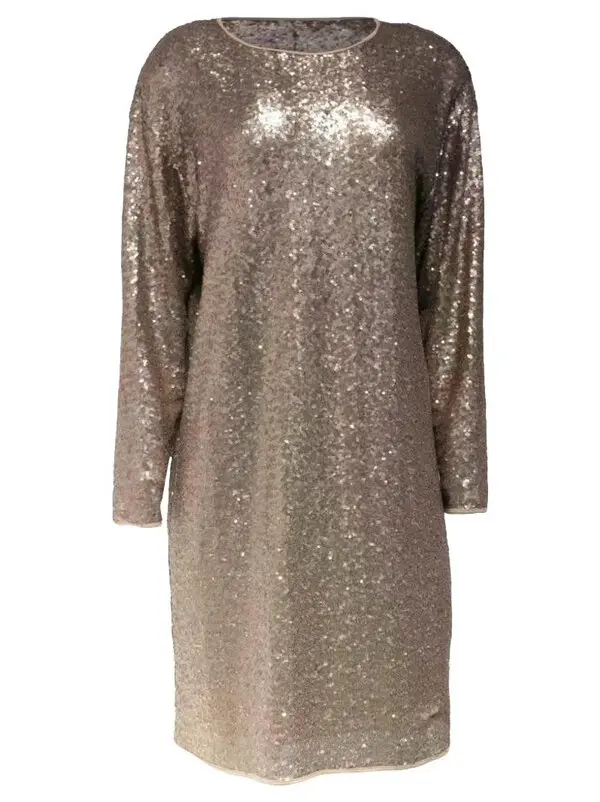 Max Mara Sequinned Mini Dress - Gold