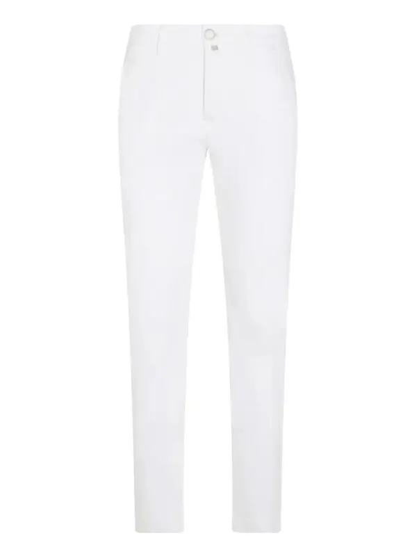 Jacob Cohen Logo-patch Trousers - White