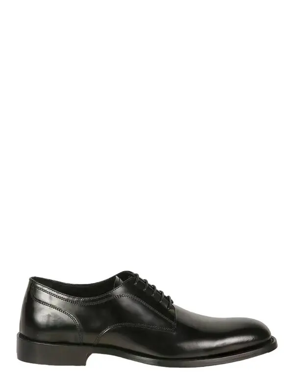 BALDININI Leather Derby Shoes - Black