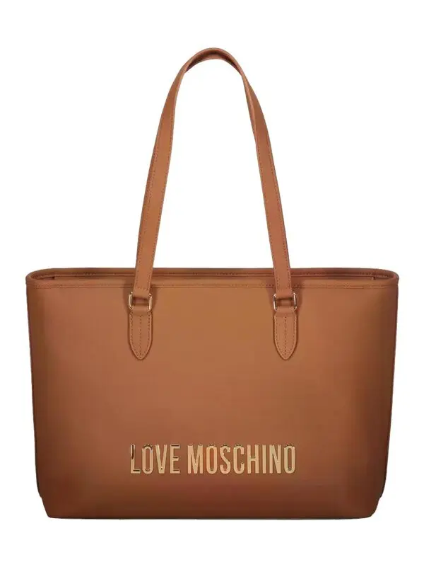 Moschino Logo-plaque Tote Bag - Brown