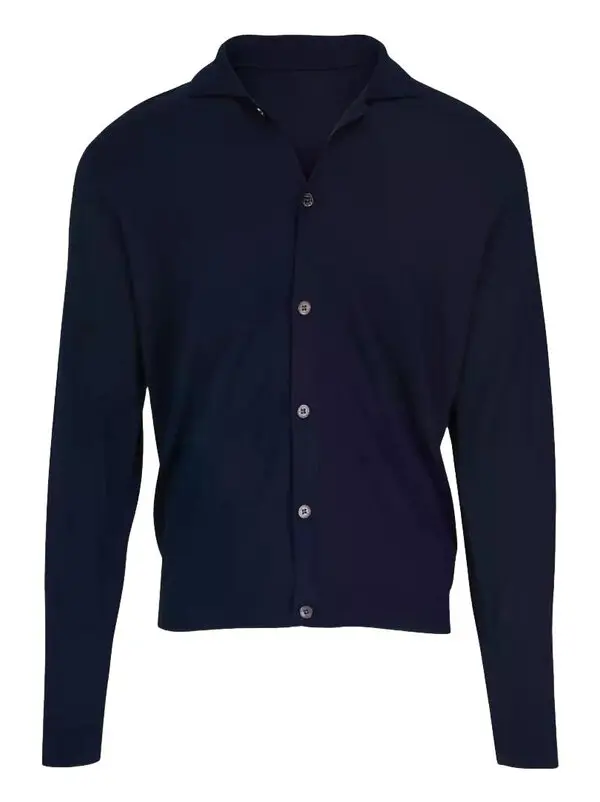 Peter Millar Southport Buttoned Knitwear - Blue