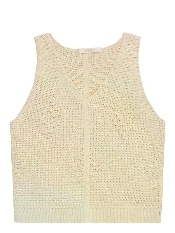 SLOWEAR Diamond Cotton Top - Neutrals