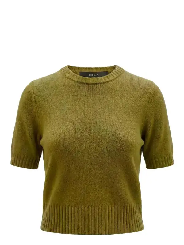 TOCCIN Short Sleeve Knitwear - Green