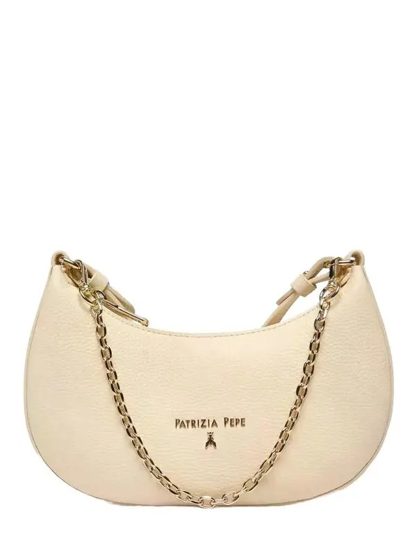 Patrizia Pepe Chain Detail Shoulder Bag - Neutrals