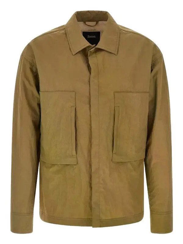 Herno Hidden-button Shirt Jacket - Green