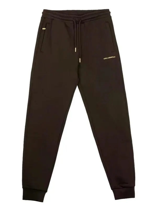 Karl Lagerfeld Drawstring-waist Logo Track Pants - Brown