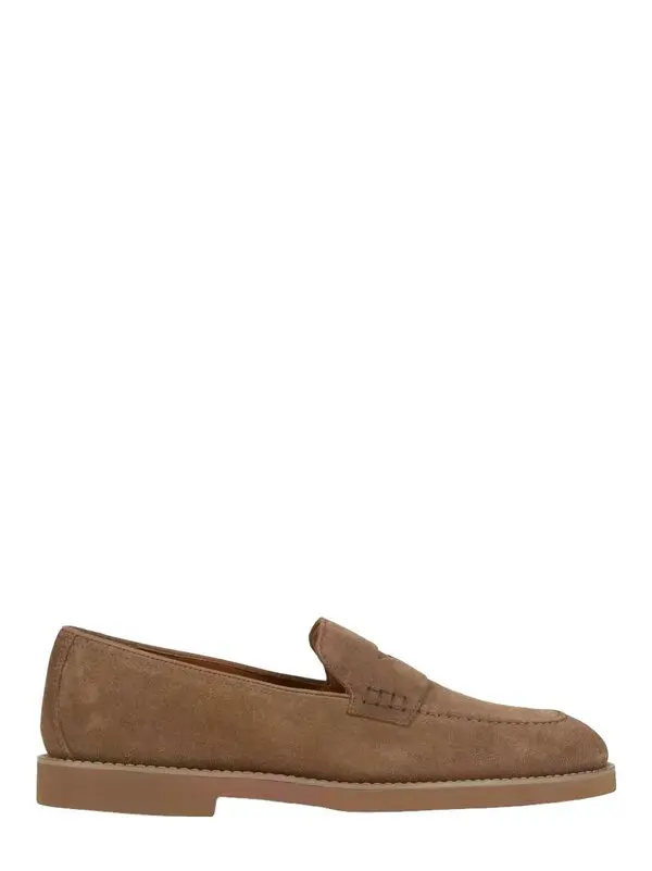 DOUCAL'S Panelled Loafers - Brown