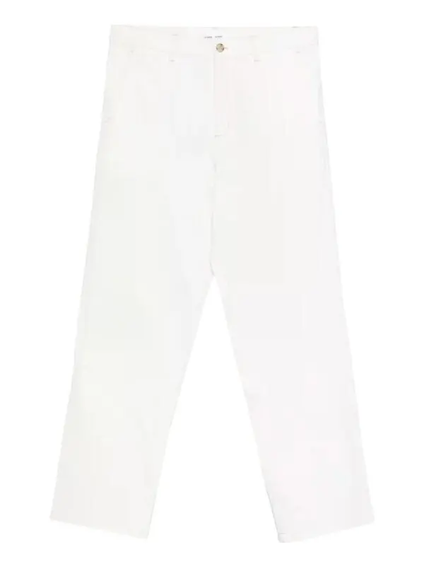 SAMSOE SAMSOE Buttoned Trousers - White