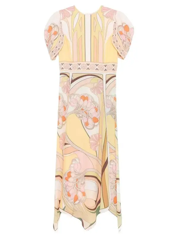 La DoubleJ Cherie Scarf Midi Dress - Pink