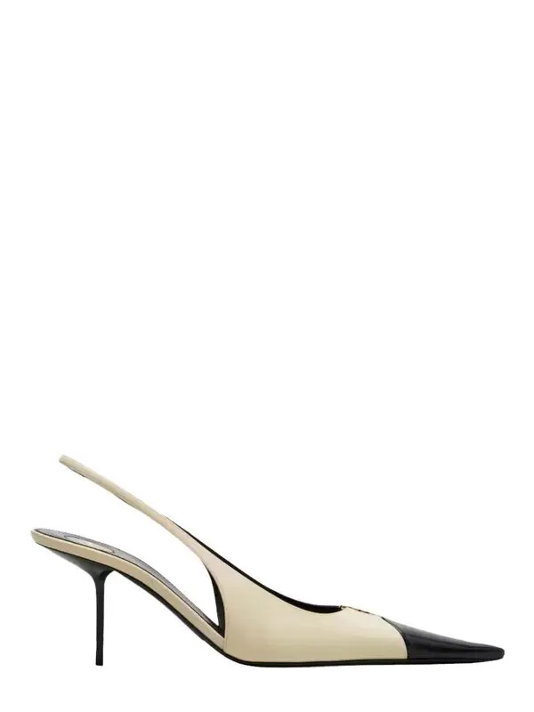 Saint Laurent Babylone Breteuil Pointed-toe Pumps - Neutrals