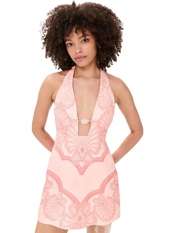 SHANI SHEMER Rae Mini Dress - Pink Shell Print