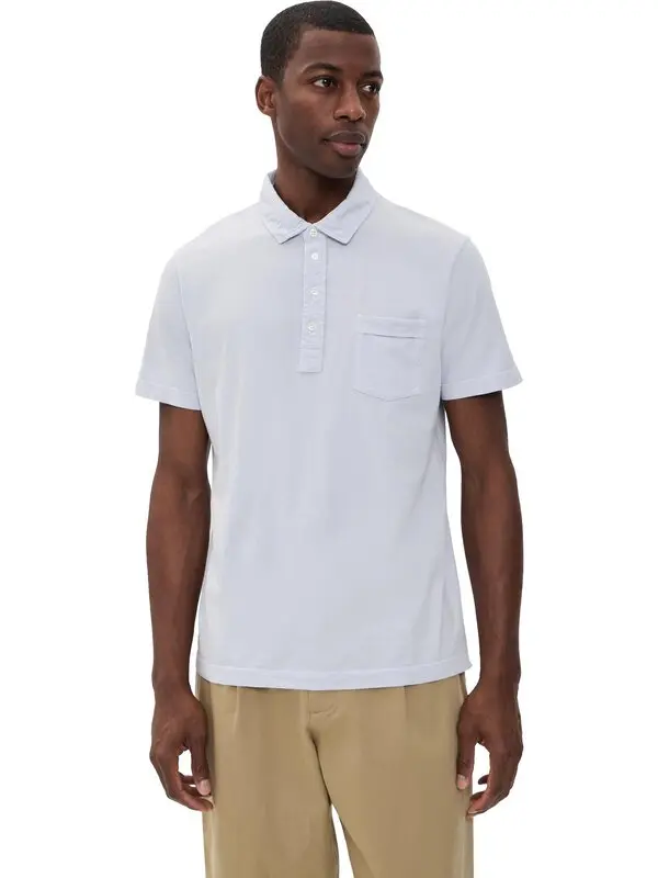Billy Reid Pensacola Polo - Dew Blue