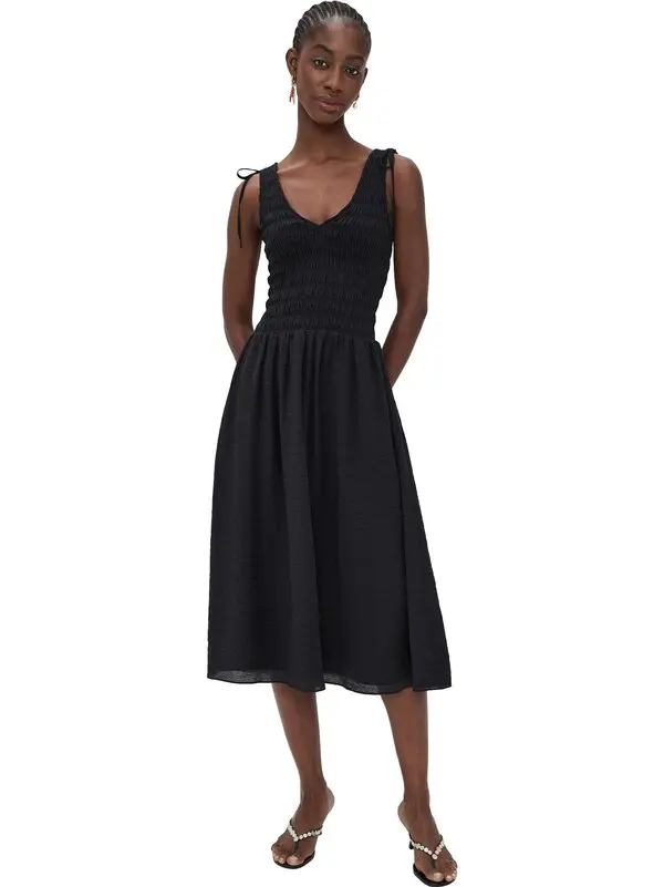Paige Sebastian Midi Dress - Black