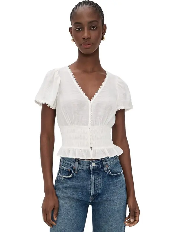 Paige Rive Top - White