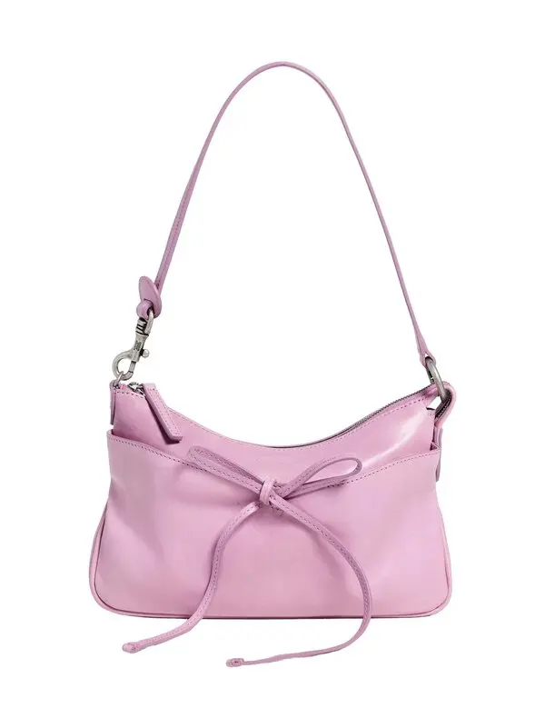 MARGESHERWOOD Ribbon Pochette Bag - Pink Semi Vegetable