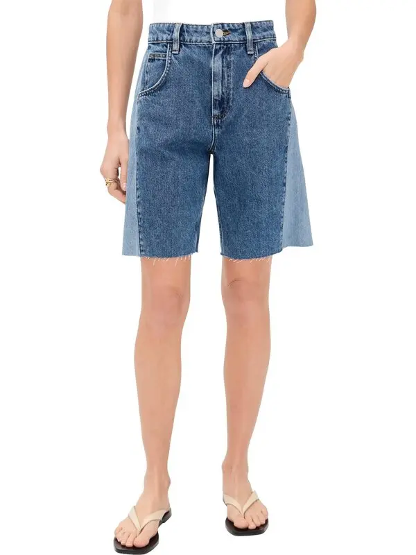 SEVENTY + MOCHI Zoe Denim Shorts - Two Tone