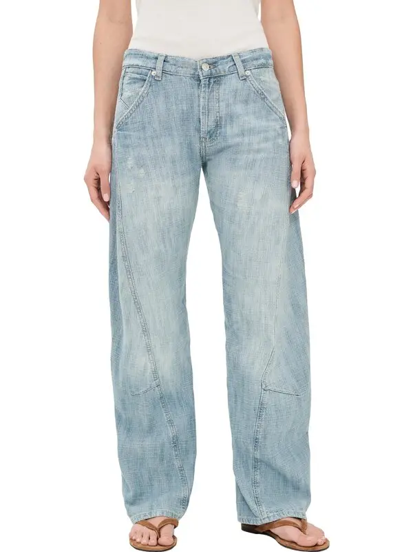 Free People Highland Low Rise Jeans - Art School