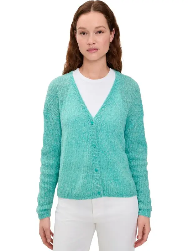 American Vintage Nuggy Cardigan - Turquoise Fluo Chine