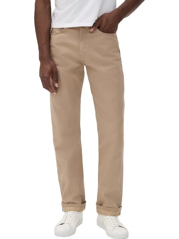 Naked & Famous Denim True Guy Selvedge Slacks - Beige