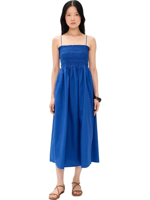 Z Supply Cornelia Poplin Midi Dress - Nautical