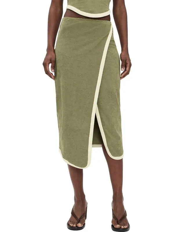 THE LINE BY K Stav Skirt - Khaki Green