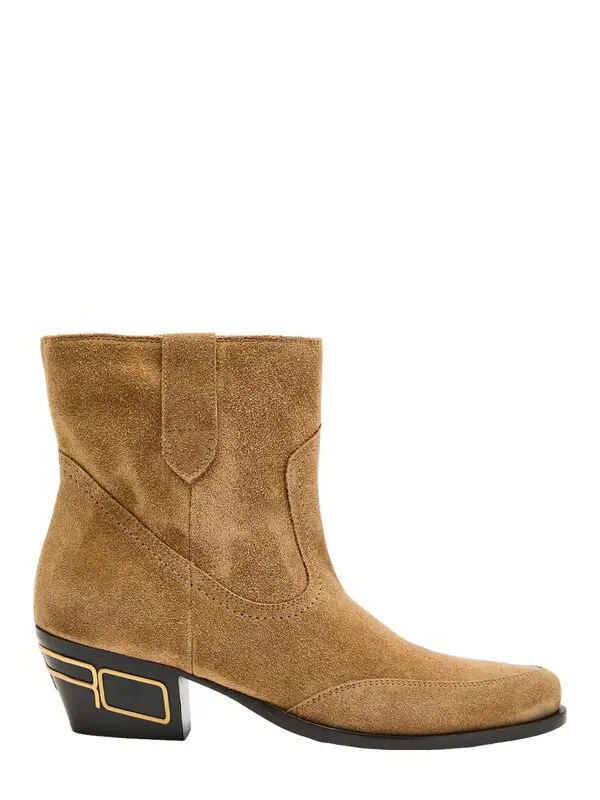 Etro Texan Suede Ankle Boots - Brown