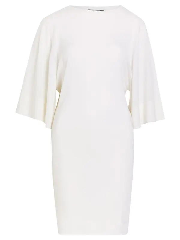 Jacquemus La Robe Maille Mananco Merino And Silk-blend Mini Dress - Off White