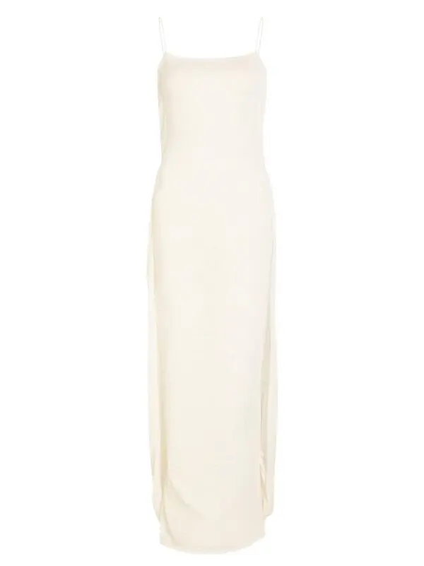 Jacquemus La Robe Maille Plumetis Maxi Dress - Off White