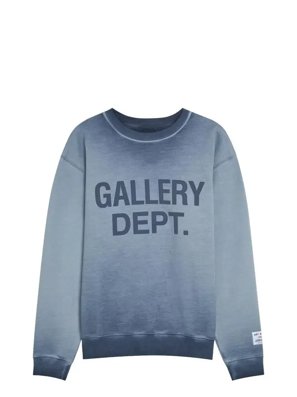 GALLERY DEPT. Logo-print Cotton Sweatshirt - Blue
