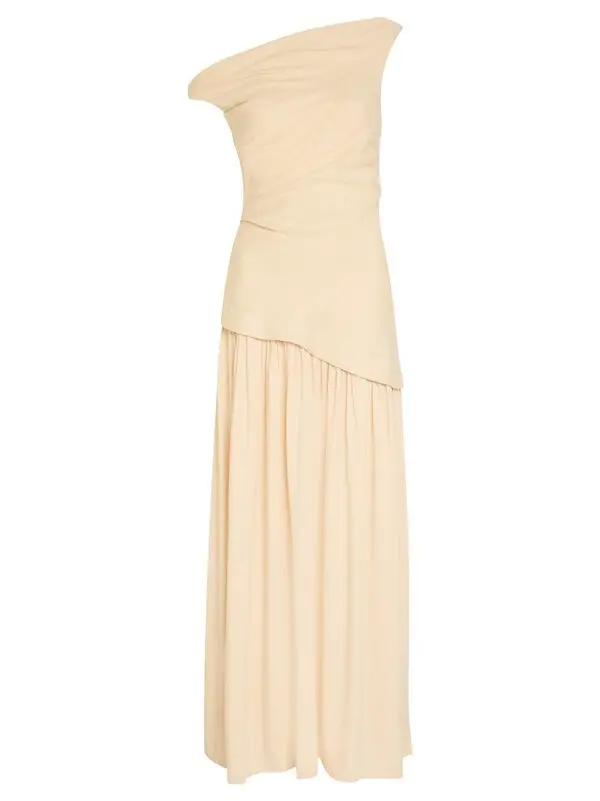Faithfull The Brand Roma Off-the-shoulder Maxi Dress - Beige