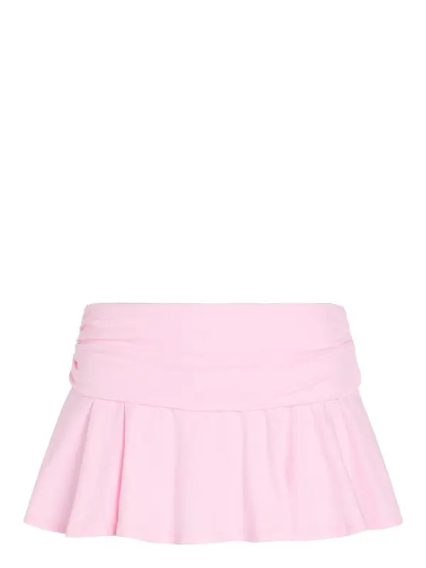 SKIMS Stretch-cotton Mini Skort - Pink