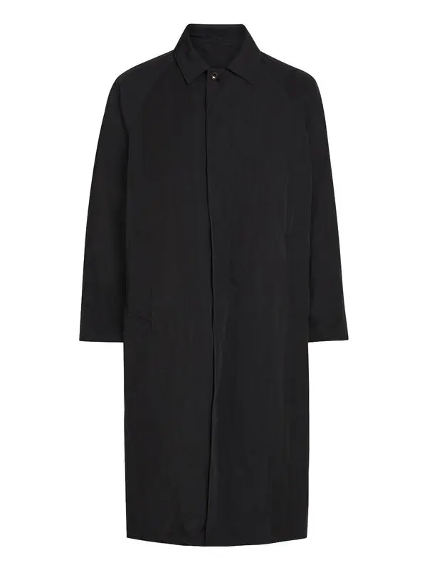 VOWELS Packable Nylon Coat - Black