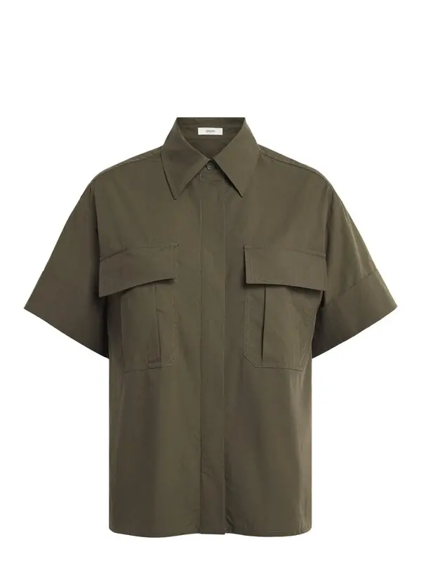 JOSEPH Cotton Poplin Shirt - Green