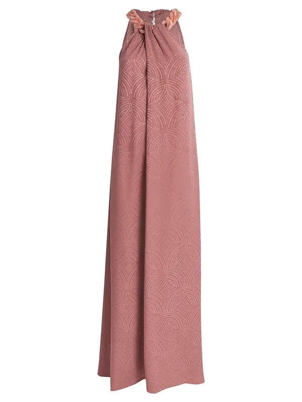 JOSEPH Silk Parc Maxi Dress - Pink