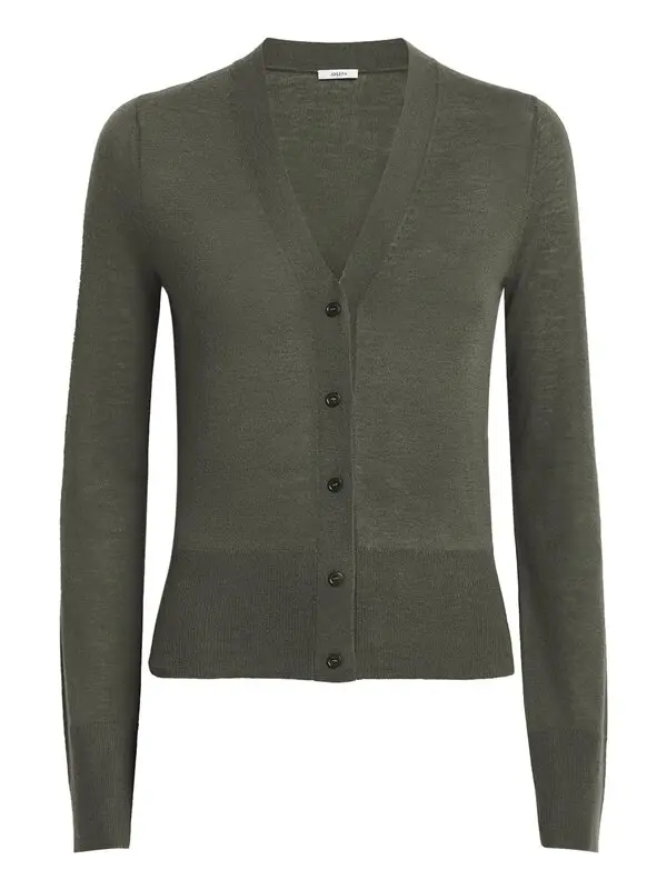 JOSEPH Cashair Cashmere Cardigan - Green