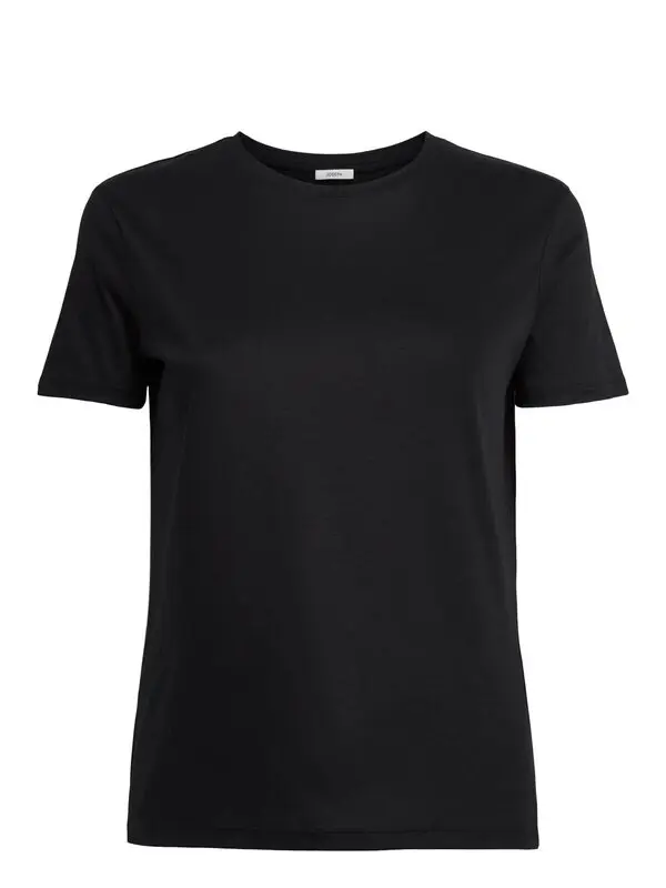 JOSEPH Organic Cotton Livia T-shirt - Black