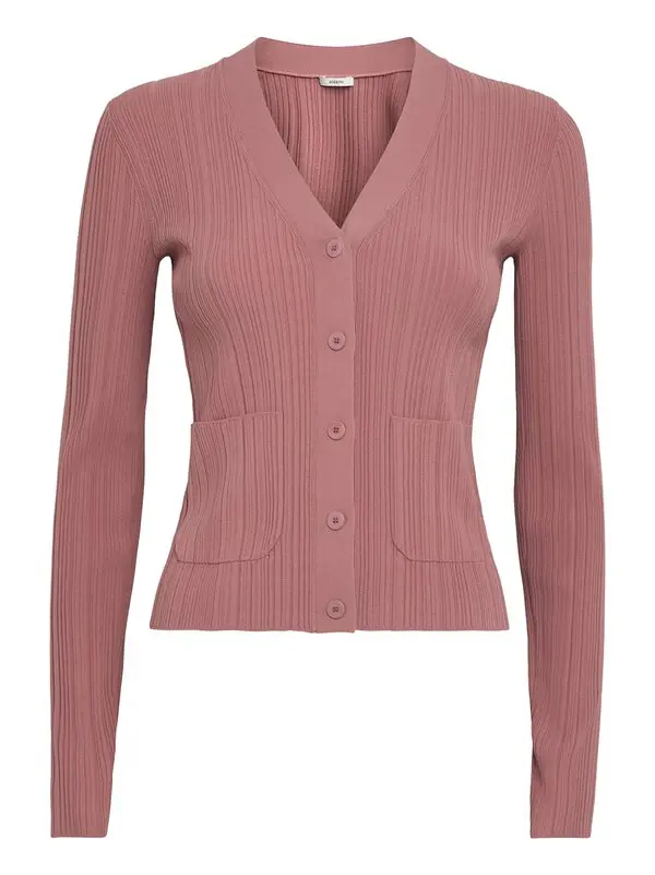 JOSEPH Plissé Sinai Cardigan - Pink
