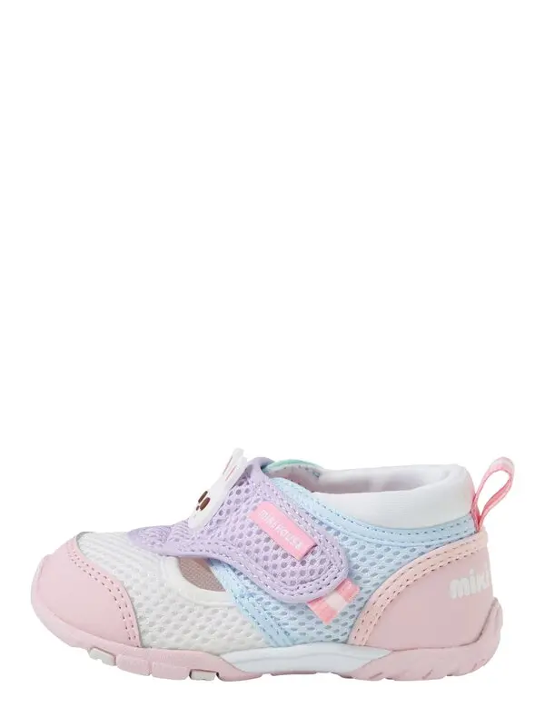 MIKI HOUSE Bunny Appliqué Sneakers - Pink