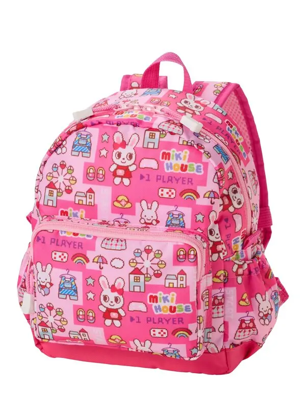 MIKI HOUSE Printed Backpack - Pink