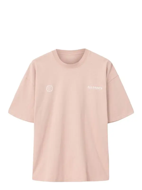 ALLSAINTS Organic Cotton Emblem T-shirt - Pink