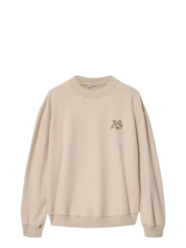 ALLSAINTS Organic Cotton Icon Relaxed Sweatshirt - Brown