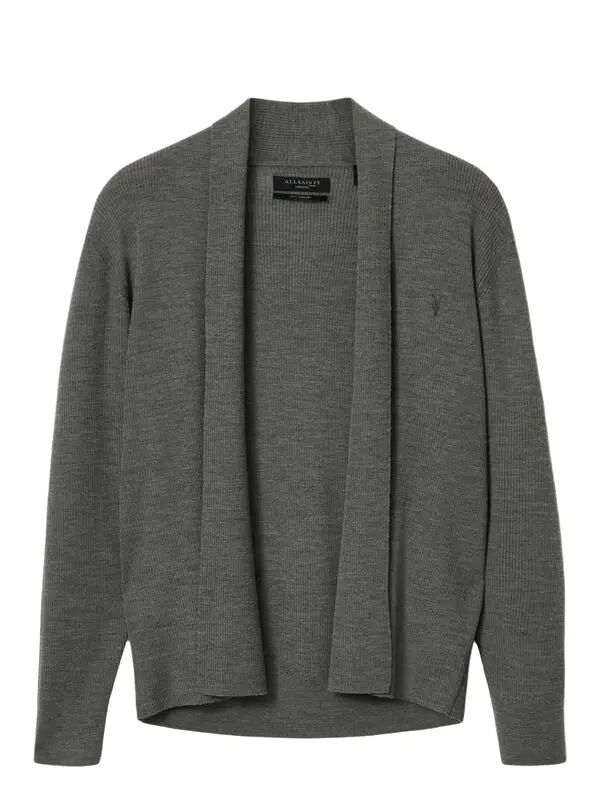 ALLSAINTS Merino Wool Mode Cardigan - Green