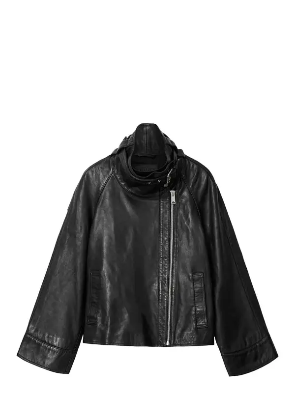 ALLSAINTS Leather Rhodes Jacket - Black