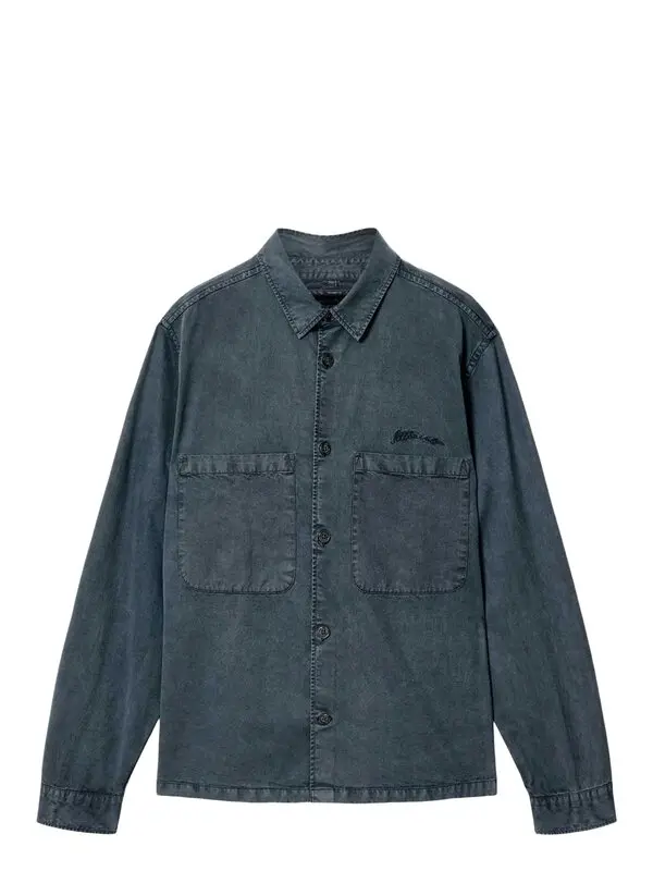 ALLSAINTS Organic Cotton-blend Rohdi Overshirt - Blue