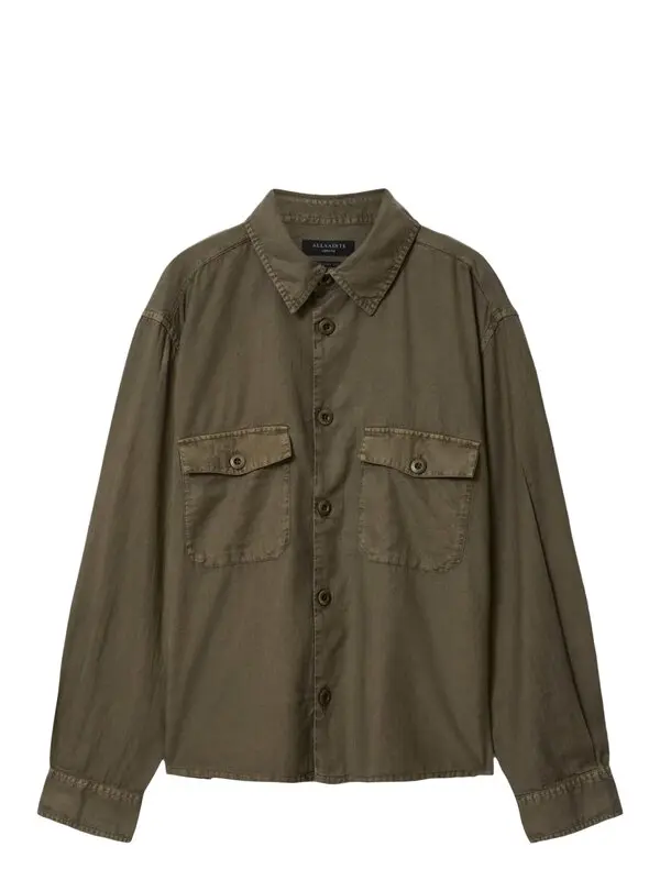 ALLSAINTS Organic Cotton Strand Shirt - Green